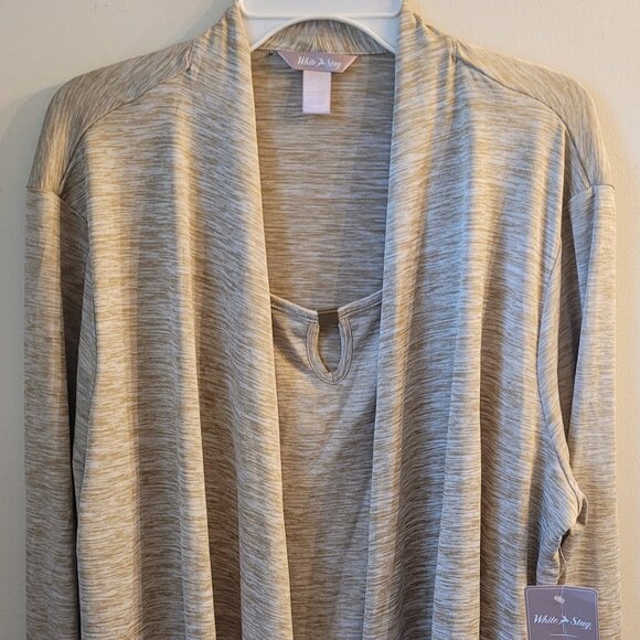 White Stag | Sweaters | White Stag Flyaway 2fer Cardigan Tan Poly ...